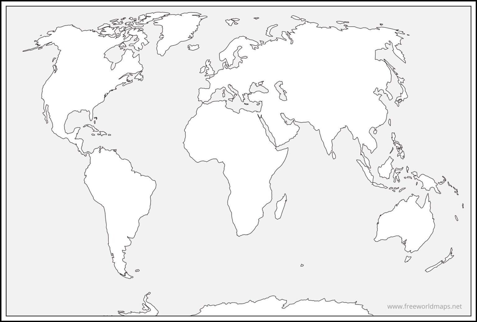 Printable Maps Of The World - Jenny Blog