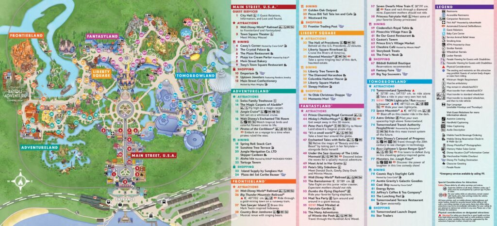 Magic Kingdom Park Map Printable - Jenny Blog