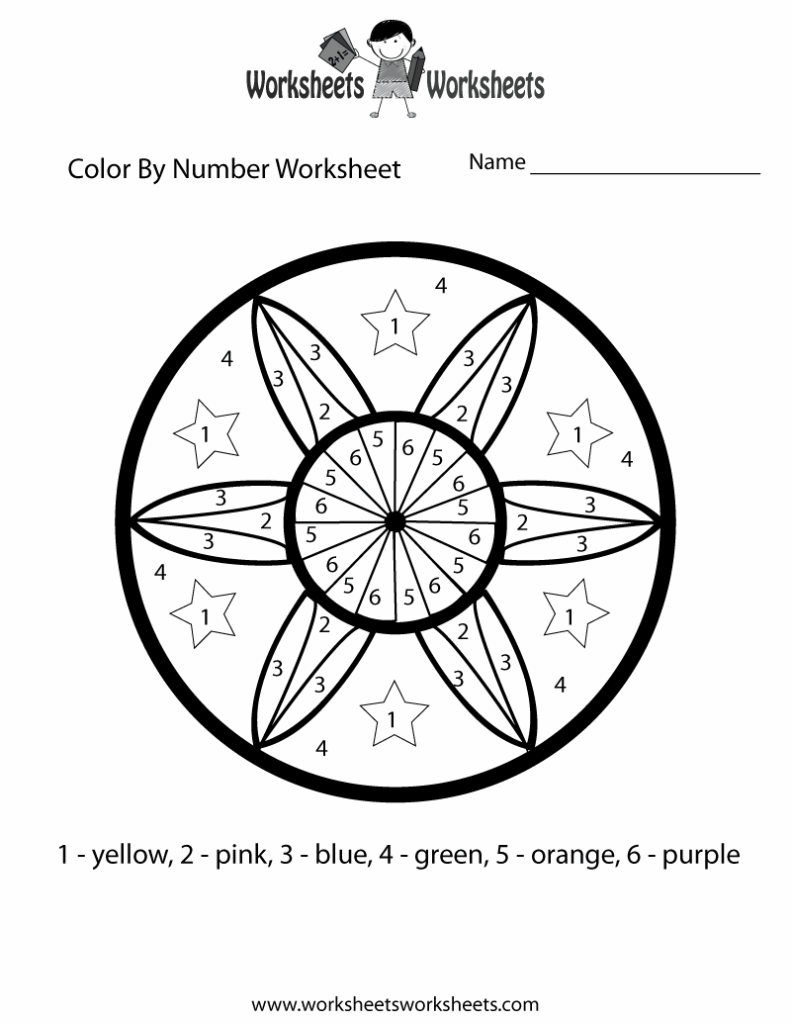 Color By Number Math Worksheets Printable - Jenny Blog